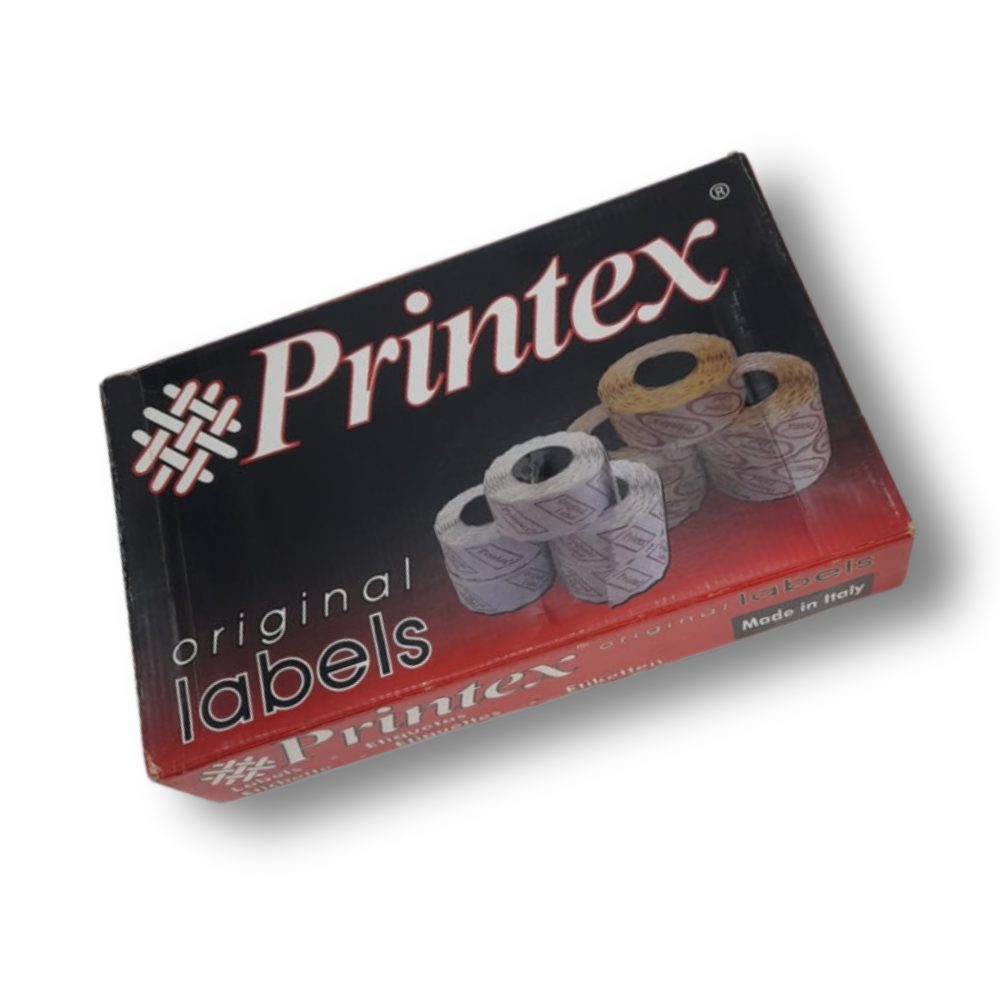 Printex Pricing Labels – White 26x16mm (1000/Roll) – Elka International