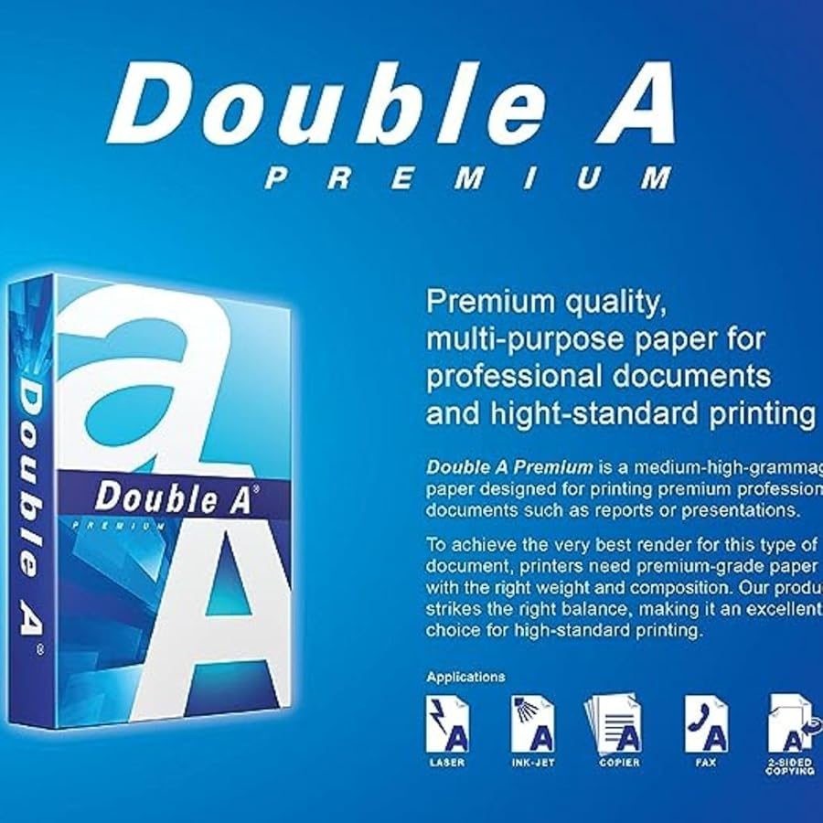 Double AA Photocopy A4 80GSM Ream – 500 Sheets – Elka International