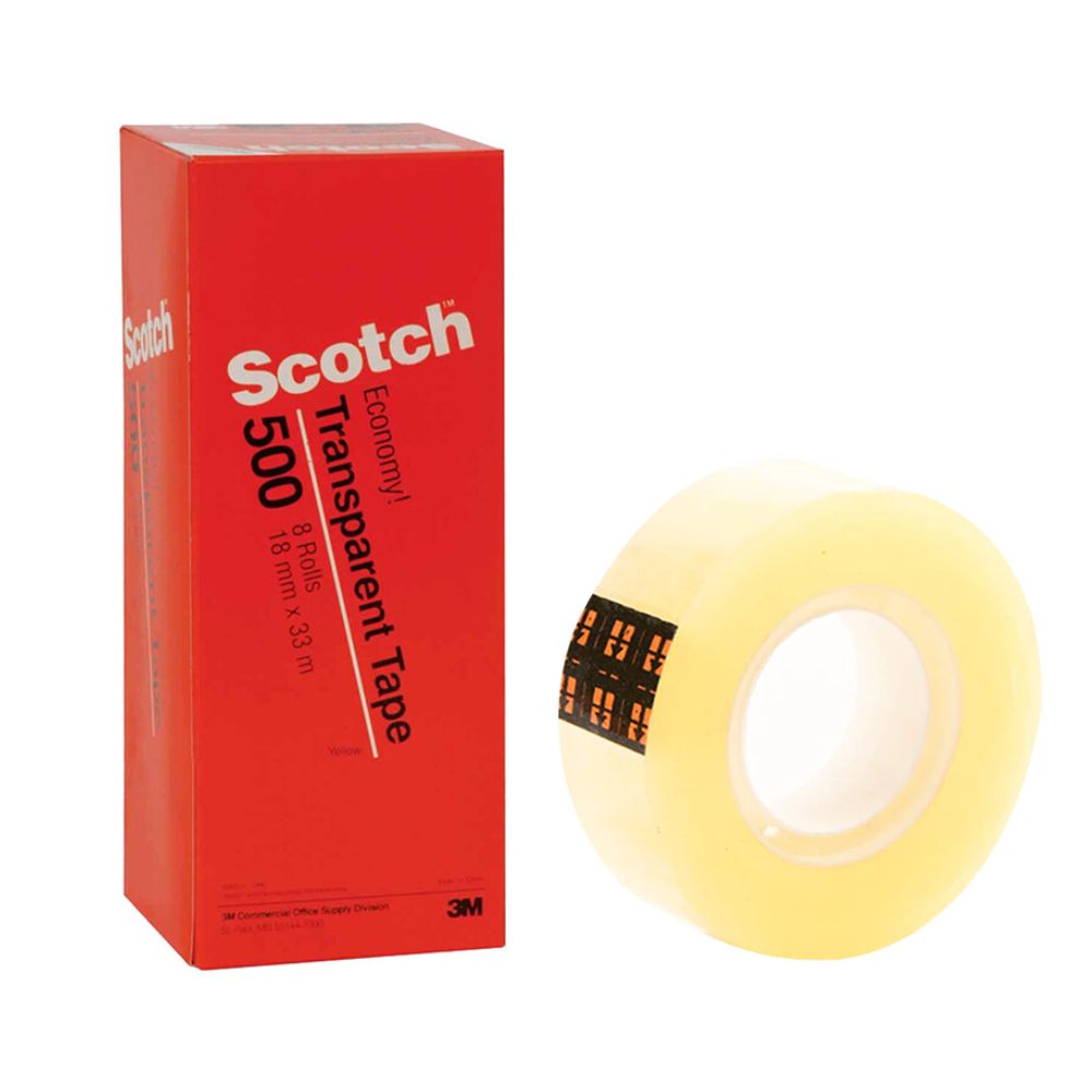 3M Scotch 500-3436C Utility Tape – 3/4″ x 36 yds (Clear) – Elka ...